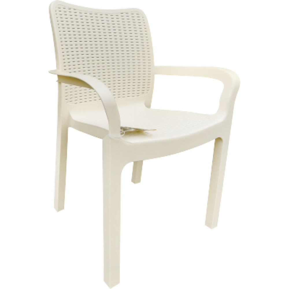 Стул пластиковый Rattan 506х580х833 мм сливочный купить в Донецке ДНР, ЛНР